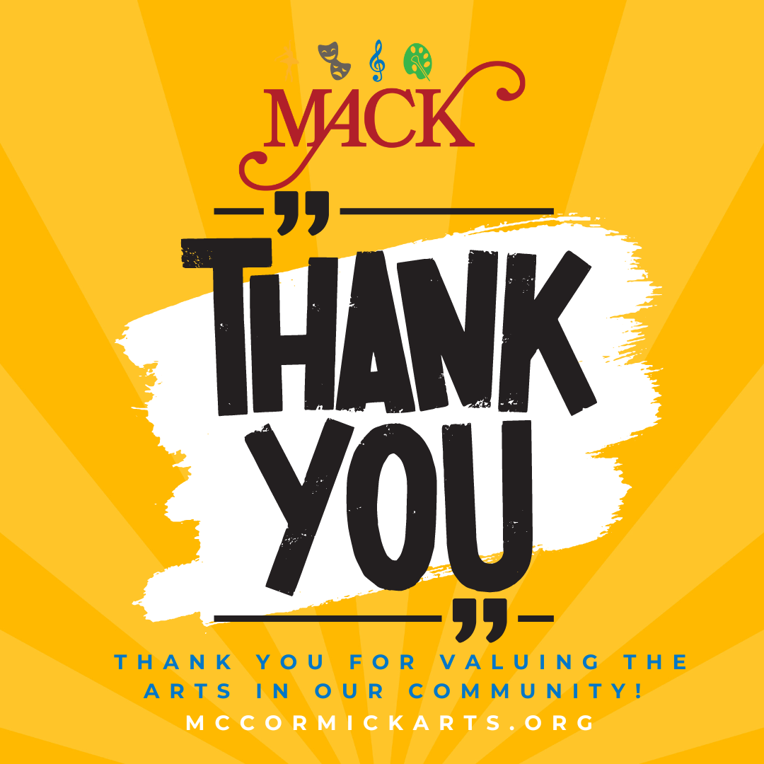 Thank You to Town of McCormick - McCormick Arts Council at the Keturah